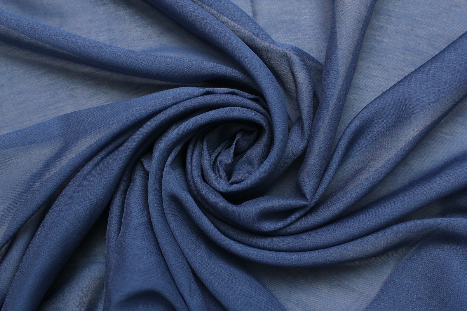 Ткань Шёлк-хлопок-вуаль цвета маренго, 60 г/пм, ш138см, 0,5 м