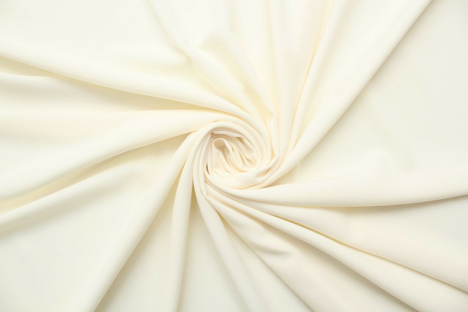 Ткань Креп-стрейч ванильного цвета, ш150см, 0,5 м