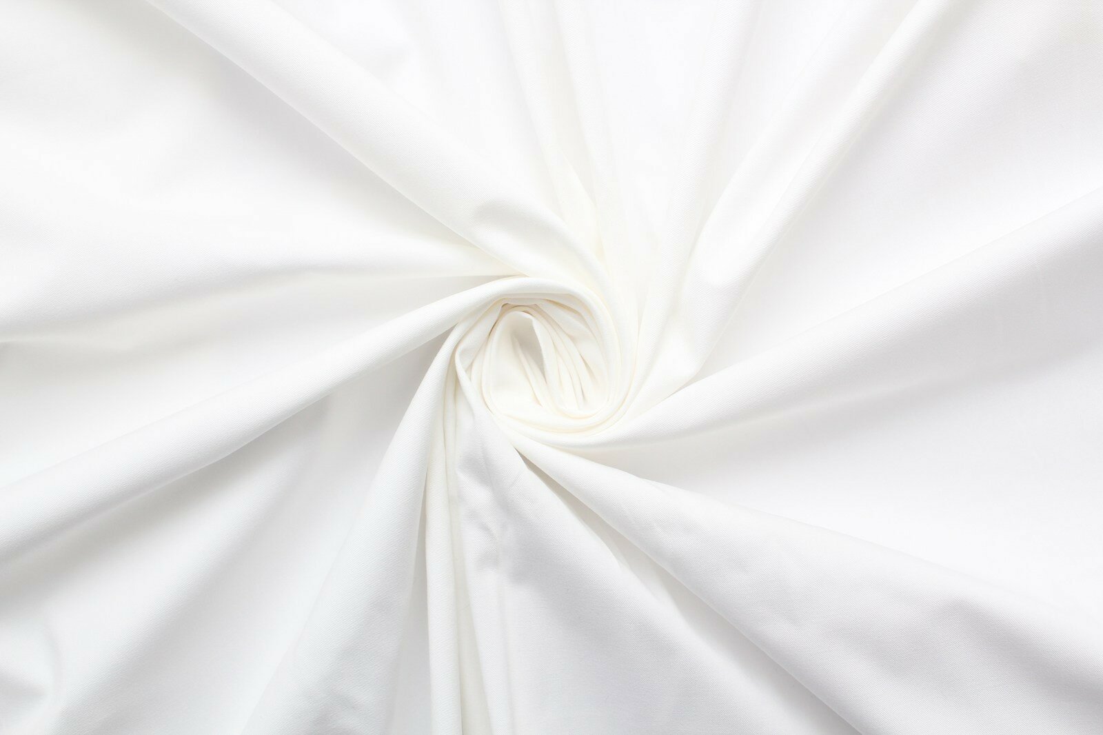 Ткань Хлопок костюмный стрейч Nino белый, 290 г/пм, ш154см, 0,5 м