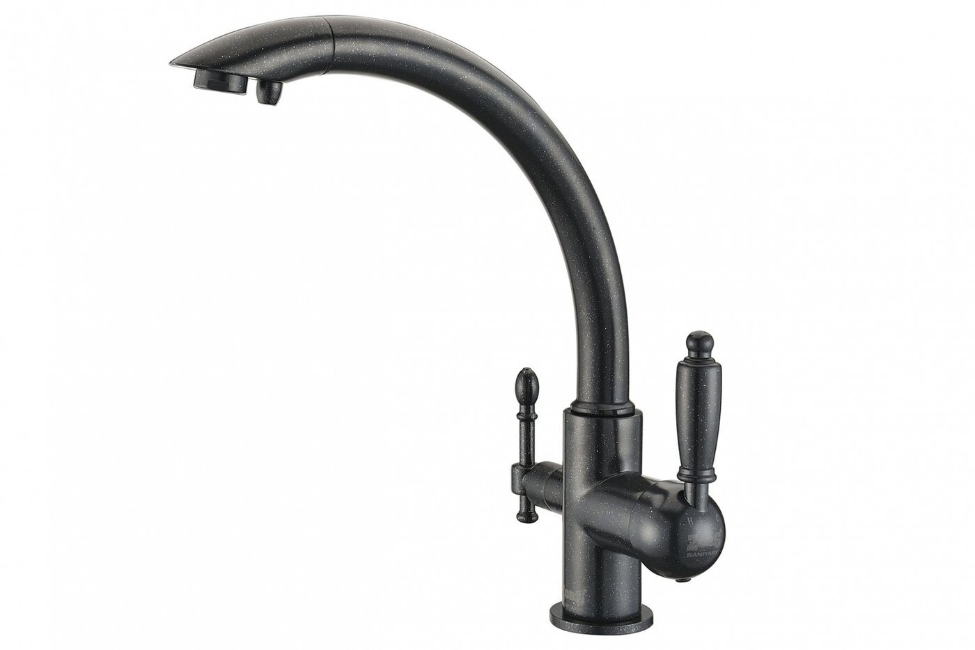 Смеситель ZorG Sanitary ZR 314 YF-33 черный металлик