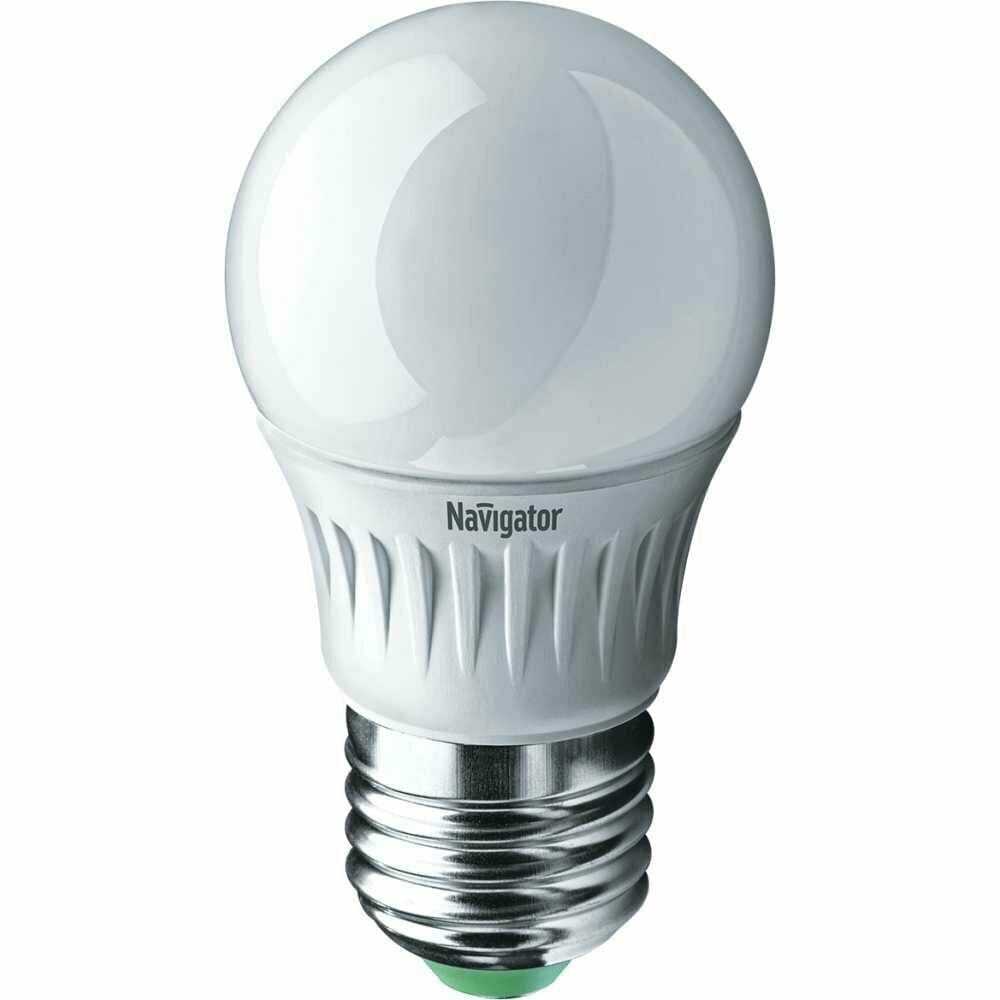 Светодиодная лампа Navigator 94 479 NLL-P-G45-5-230-4K-E27 5Вт шар 4000К белый 220-240В 94479