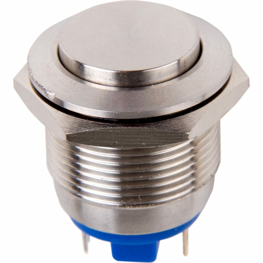 Антивандальная кнопка REXANT d19, без фиксации (2с), OFF-(ON), выпуклая (PBS-28В-4), 10 шт. 36-3412