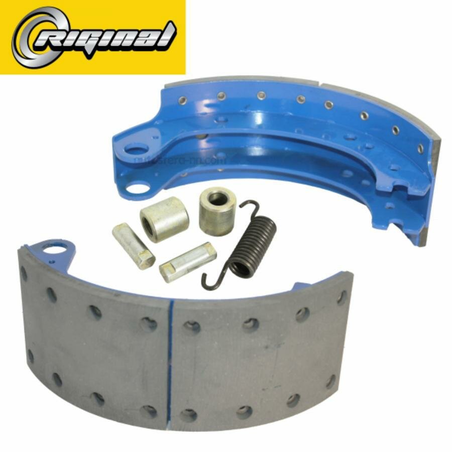 RIGINAL RGE210078 Колодка барабанного тормоза двухреберн. с рол. КАМАЗ 43253,65111 (2 шт.) (53229-3501090) RIGINAL