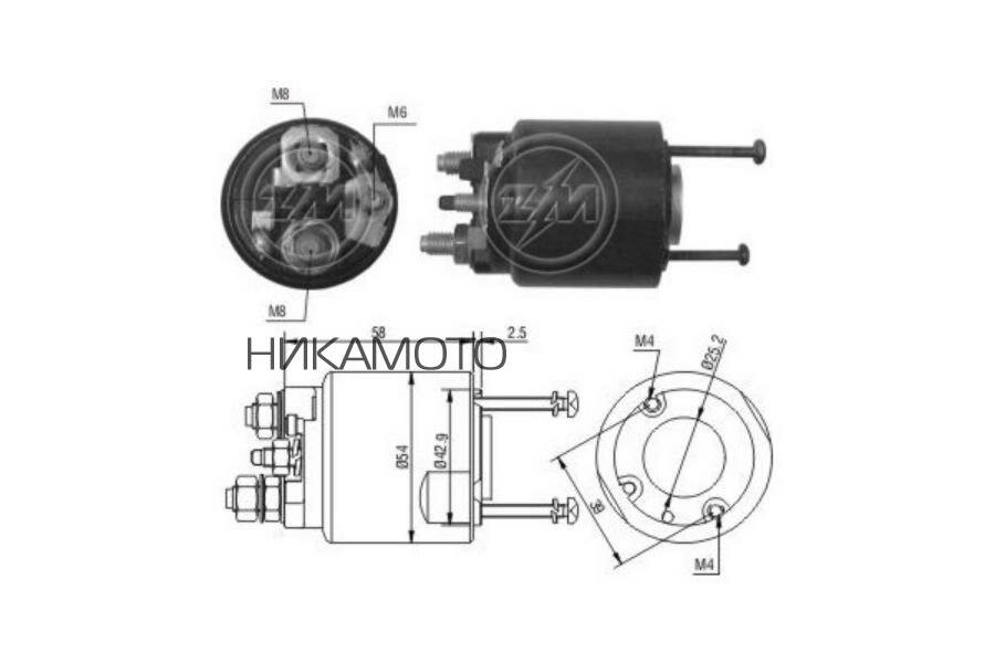 ERA ZM495 Реле втягивающее MB W168/245