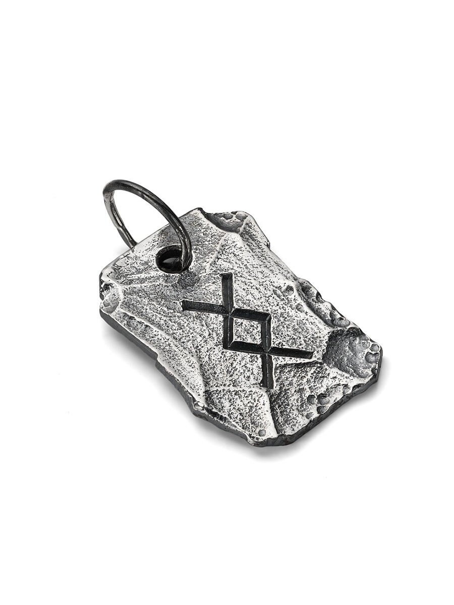 Славянский оберег, подвеска, серебро, 925 проба, чернение