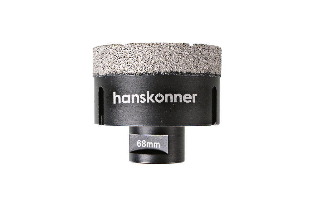 Коронка алмазная H1055-10-68 Hanskonner для УШМ, TilePro, 68 мм