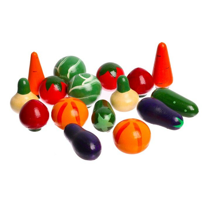 Счетный материал Нескучные игры Овощи крашенные (16 штук) (45/915)