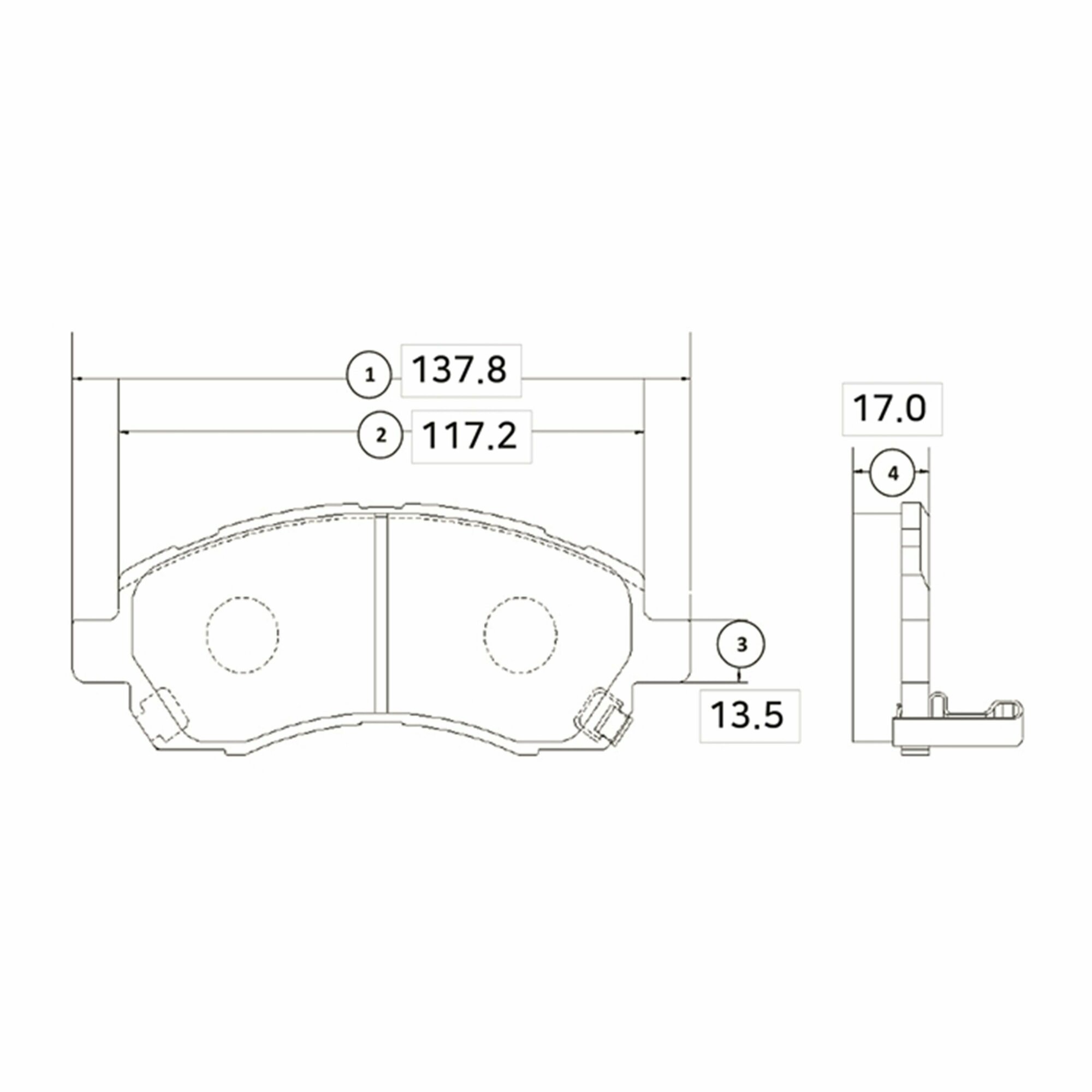GK0989 Колодки тормозные SUBARU 15- передн.