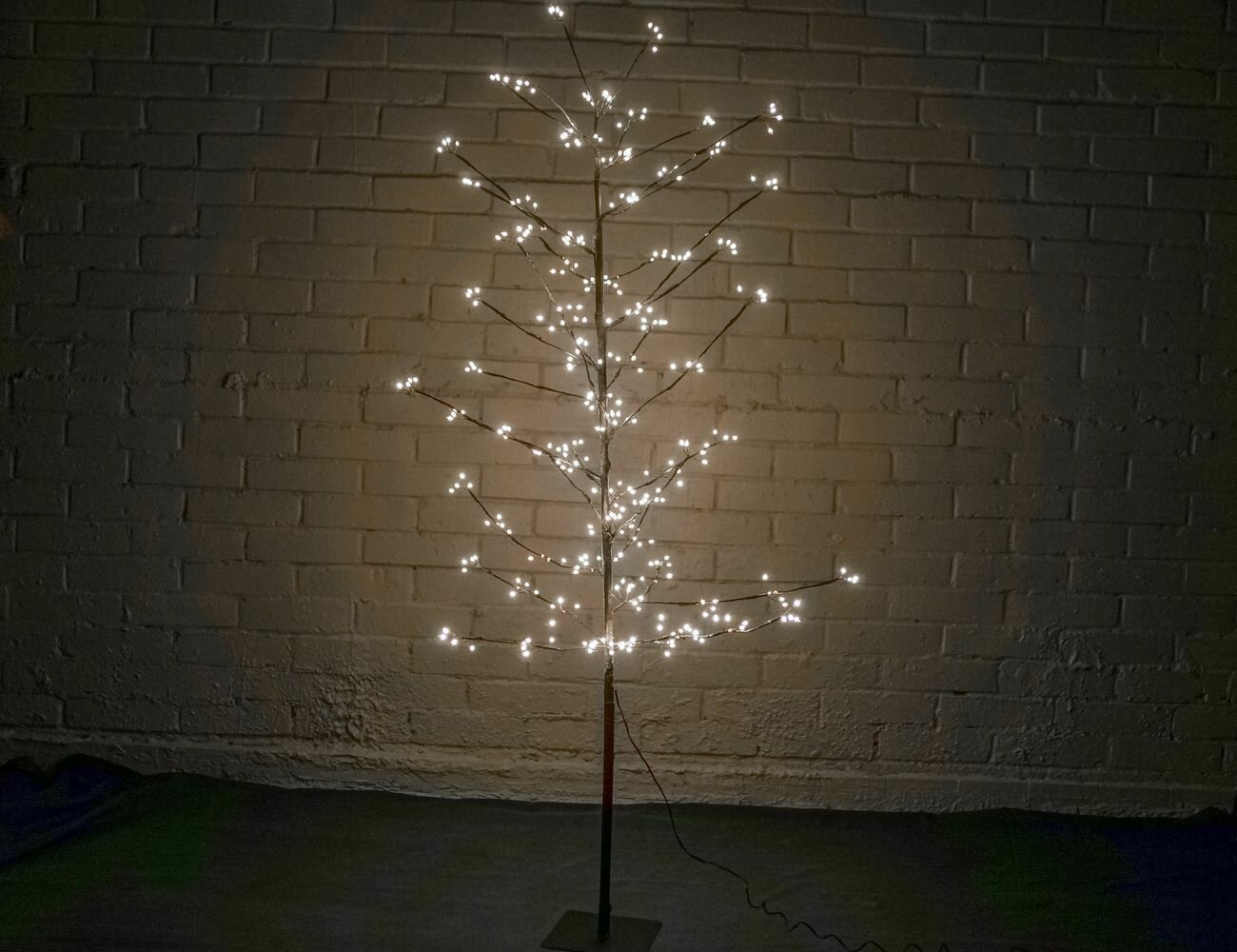 Декоративное светящееся дерево лейф, 360 тёплых белых LED-огней, 150 см, таймер, уличное, Koopman International AX5306330