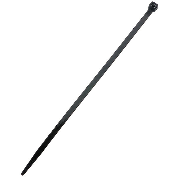 Хомут 7,6х300мм гибкий чёрный для жгутовки (100 шт. в комплекте)