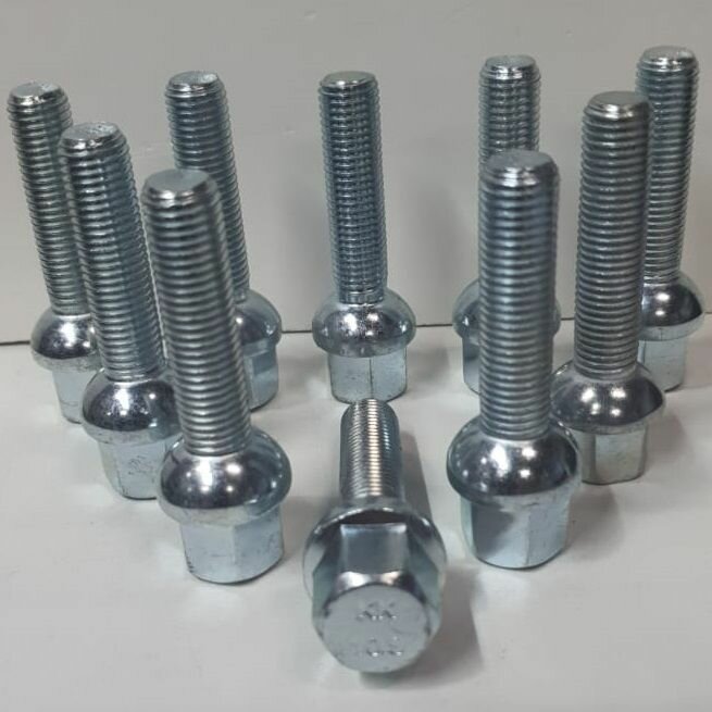Болт колёсный 12x1,5x45, сфера,10 штук