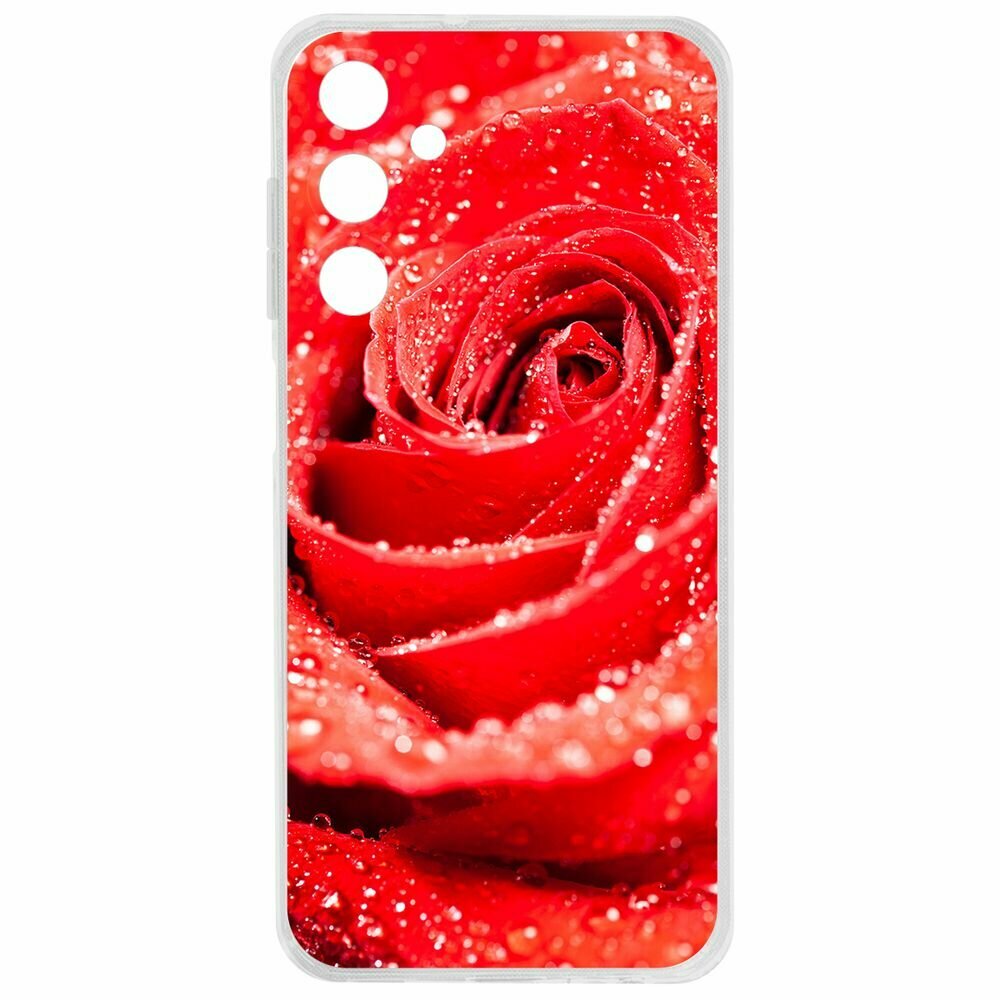 Чехол-накладка Krutoff Clear Case Роза для Samsung Galaxy A25 5G (A256)