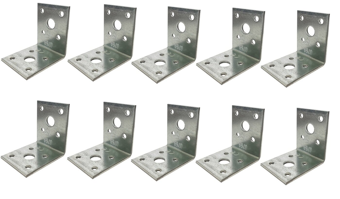 Уголок крепежный усиленный Vormann (сталь) 50х50х40мм (10 шт) 70 922 000