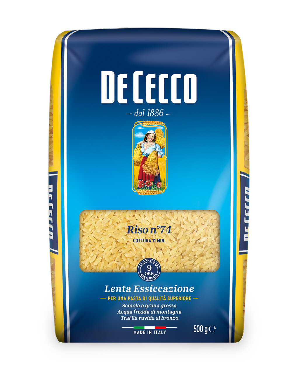 Макаронные изделия De Cecco Riso N74 500 г x 3 упаковки