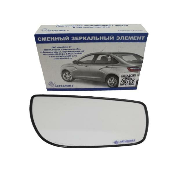 Элемент зеркальный ВАЗ-1118 н/о обогрев правый в ин. кор. (1шт) автоблик