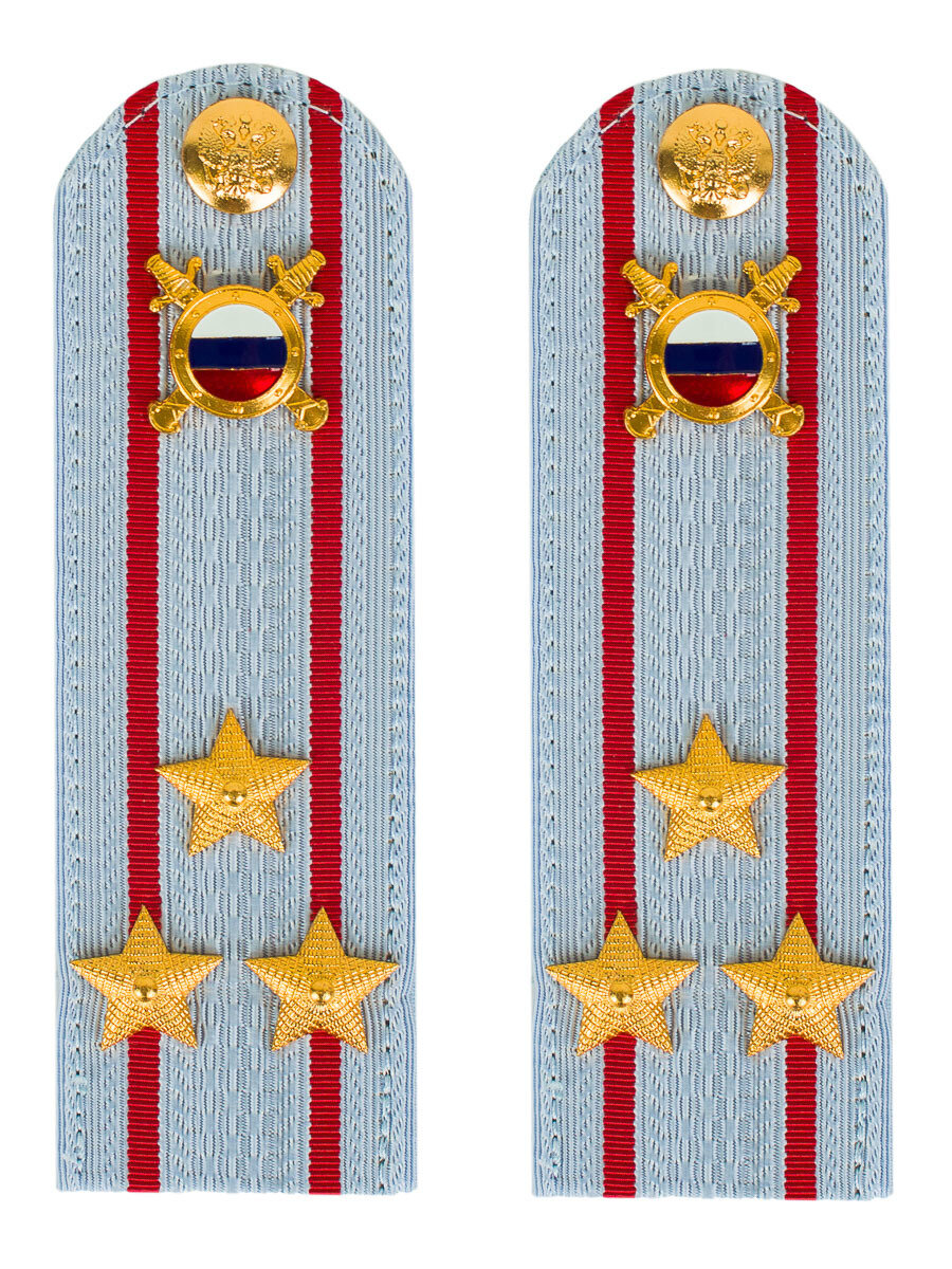 Погоны Мвд внутренняя служба на рубашку голубые картон звание Полковник