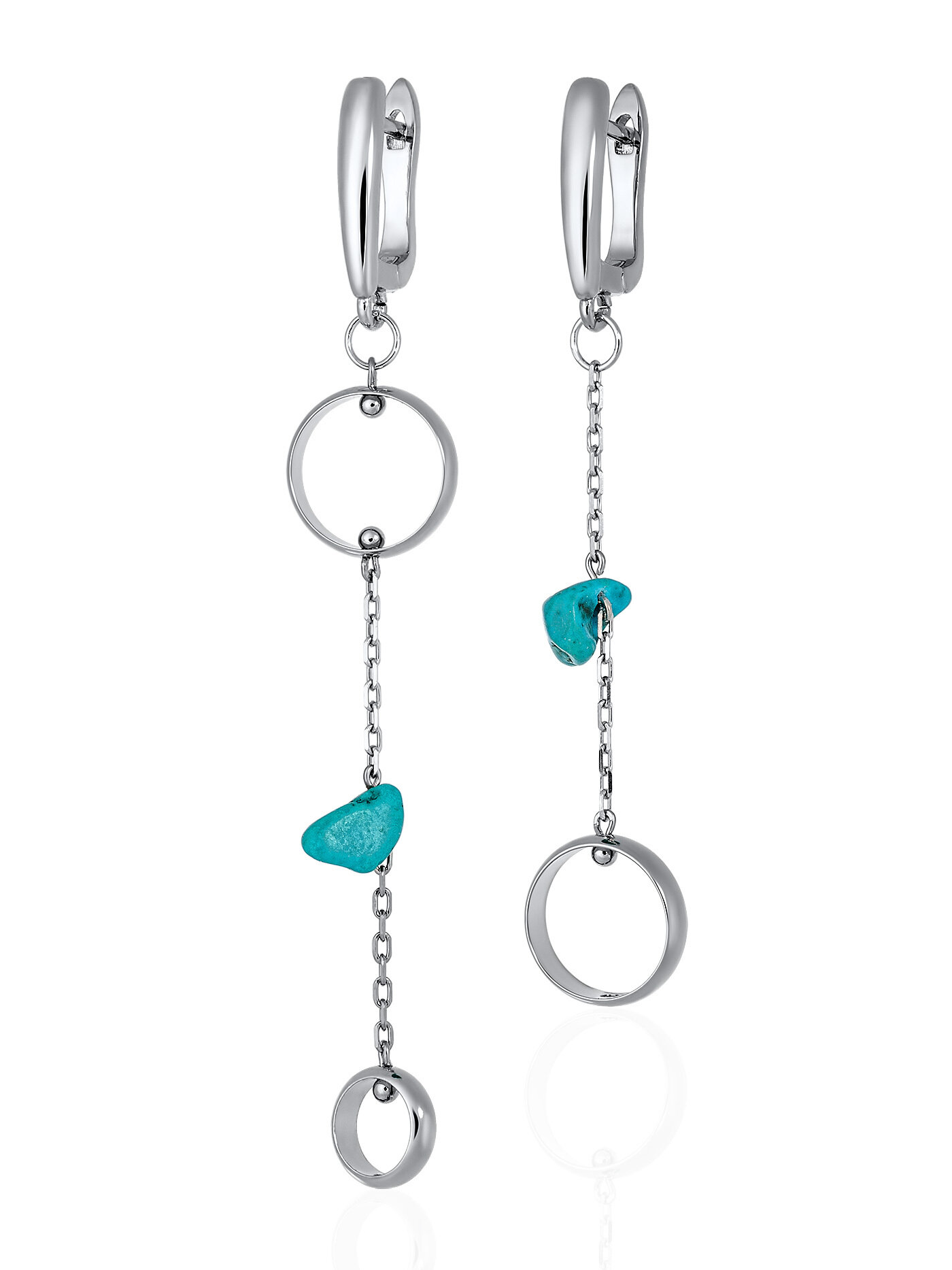 Серьги, бирюза