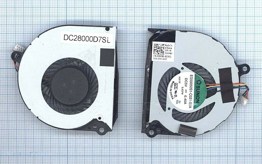 Вентилятор (кулер) для Dell 006PX9 (4-pin)