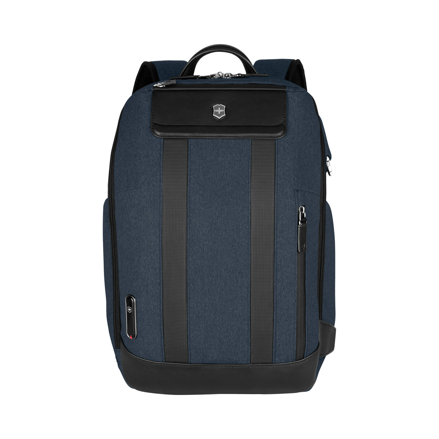 Рюкзак VICTORINOX Architecture Urban2 City Backpack 14", синий, полиэстер / кожа, 30x19x42 см, 17 л, 612670