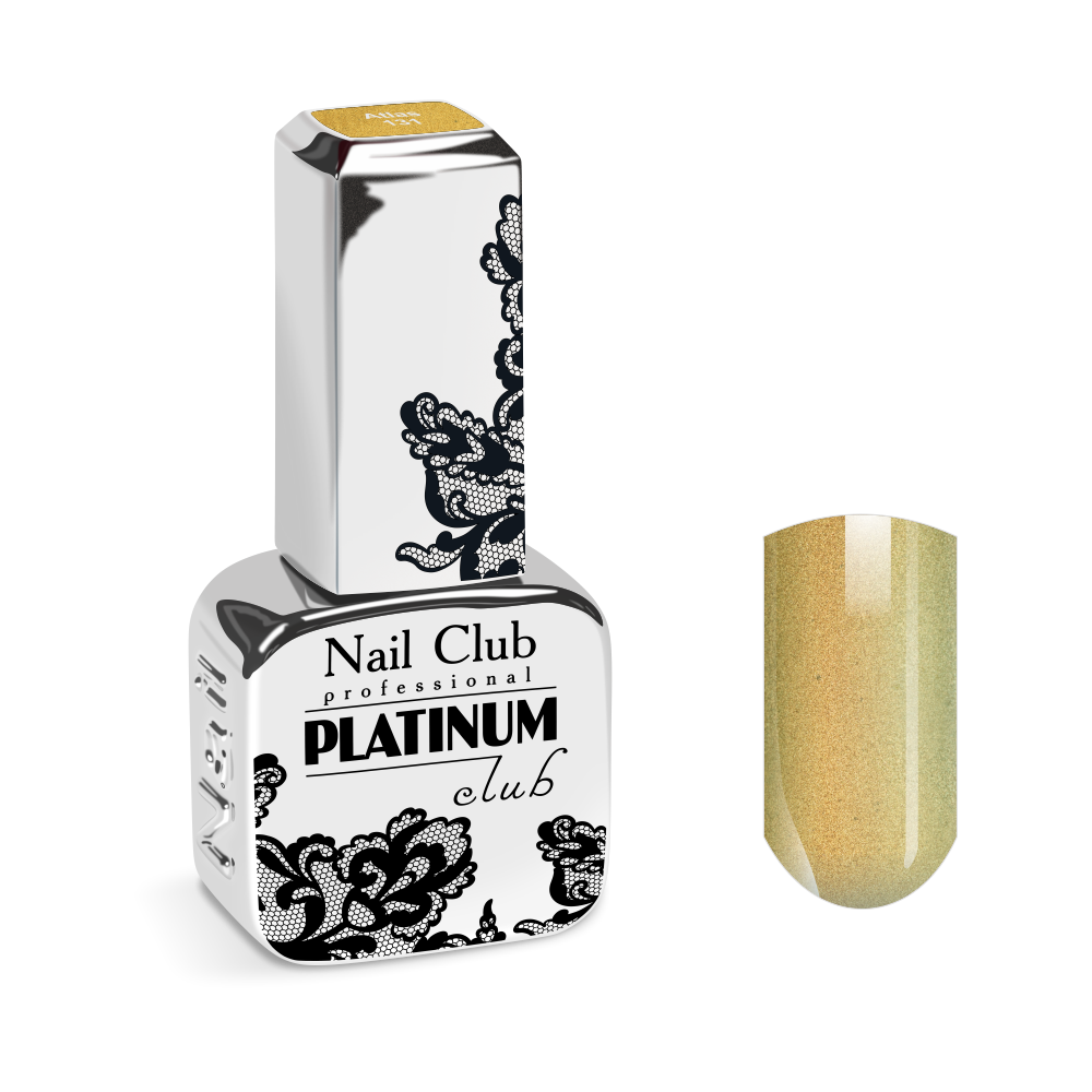 Nail Club Эмалевый гель-лак для ногтей с липким слоем PLATINUM CLUB 131 Atlas, 13 мл.