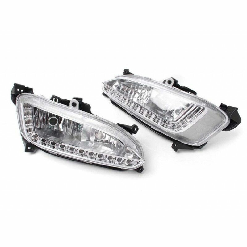 ПТФ с ДХО для Hyundai Santa Fe 3 2012-2016