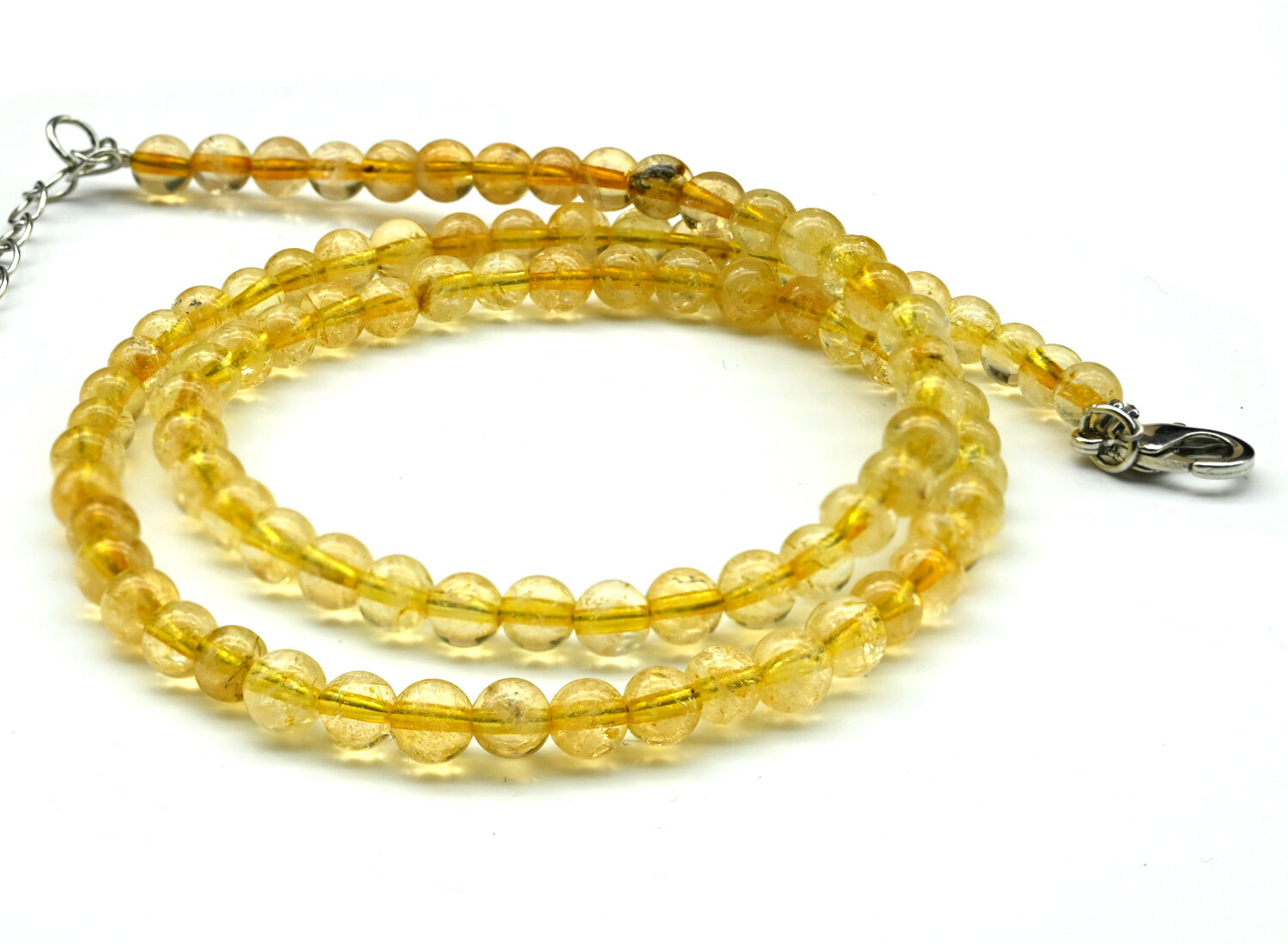 Бусы, цитрин