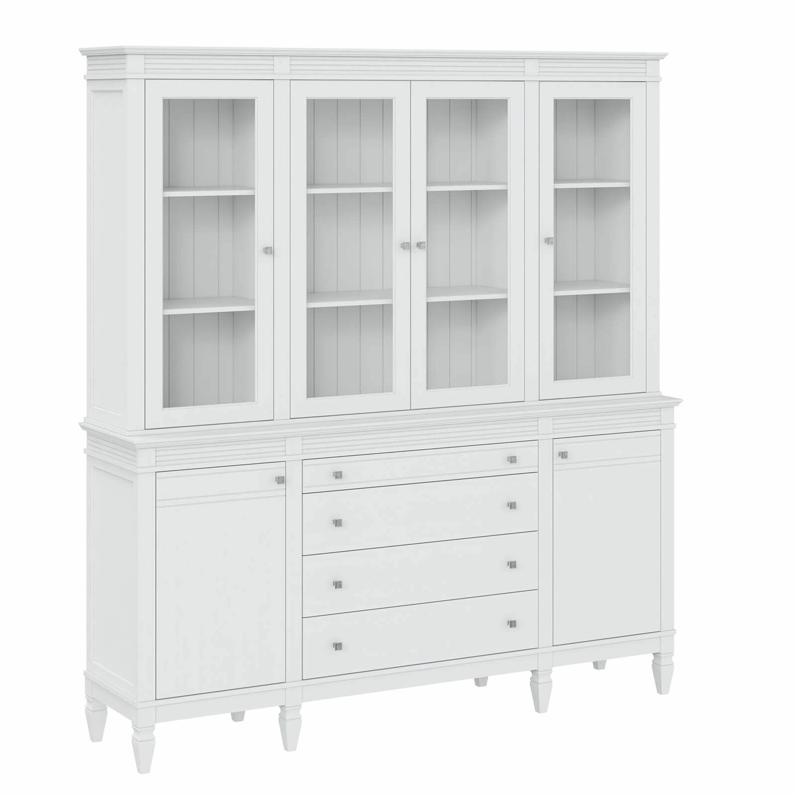 Буфет ММЦ Гостиная Ольса 440/424 (белый лак) из массива сосны