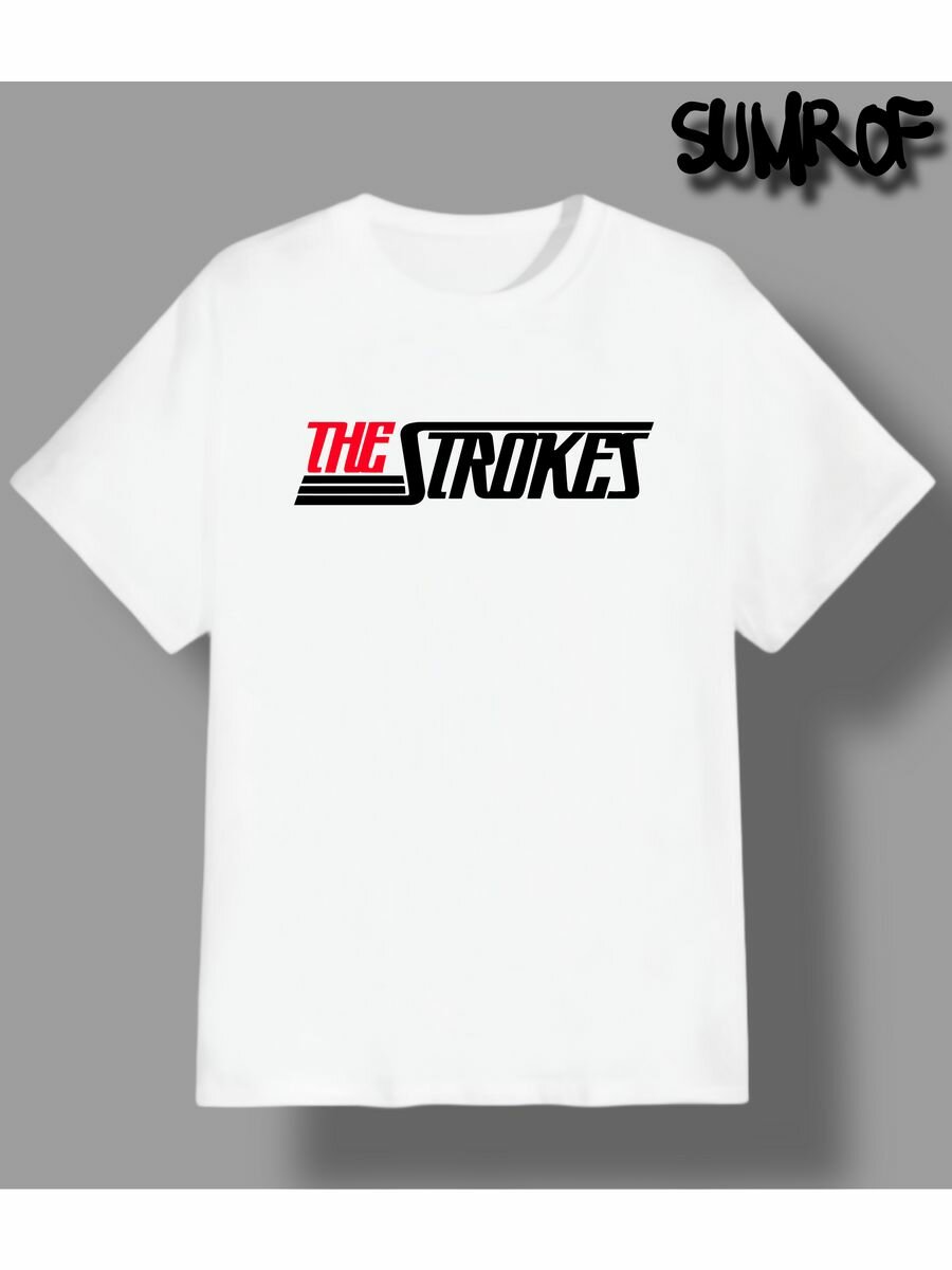 Футболка с надписью the strokes удар