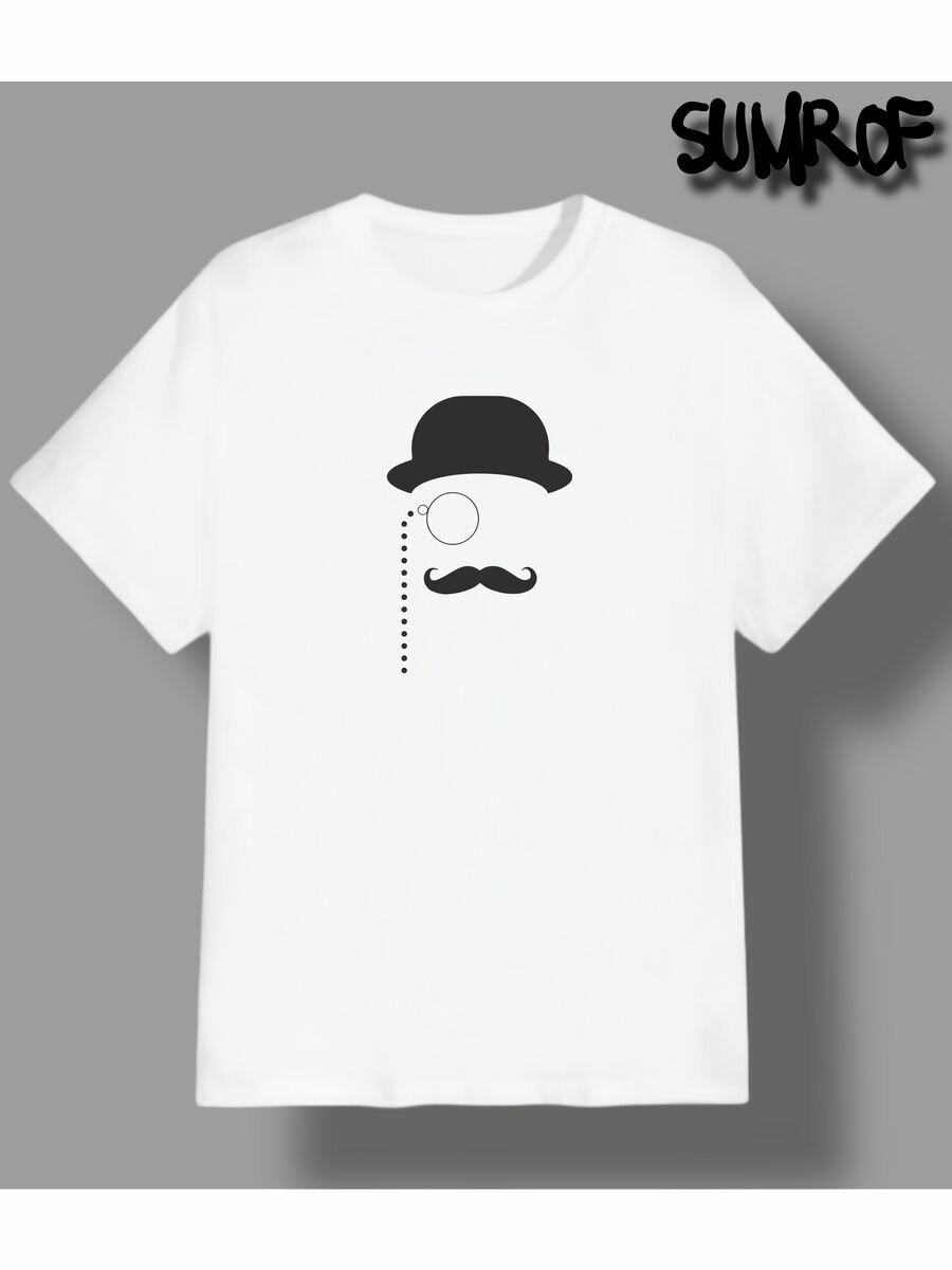 Футболка Mr. Moustache усы эркюль пуаро