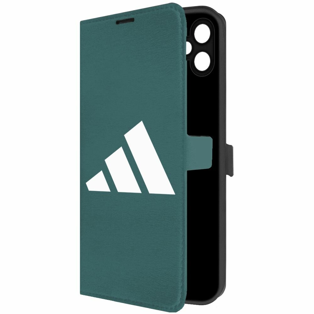 Чехол-книжка Krutoff Eco Book для Samsung Galaxy A05 Adidas (Адидас) (зелёный опал)