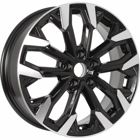Колесный литой диск КиК Морейн R17x6.5 5x108 ET33 CB60.1 Almaz_black