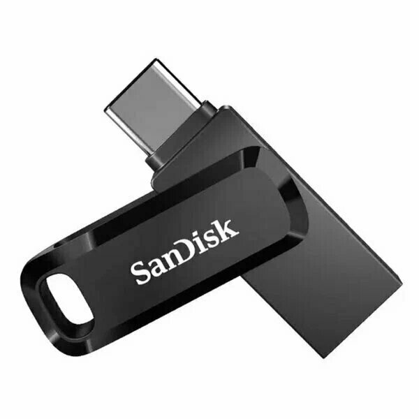 Флешка SanDisk Ultra Dual Drive Go USB Type-C 64 ГБ, 1 шт, черный