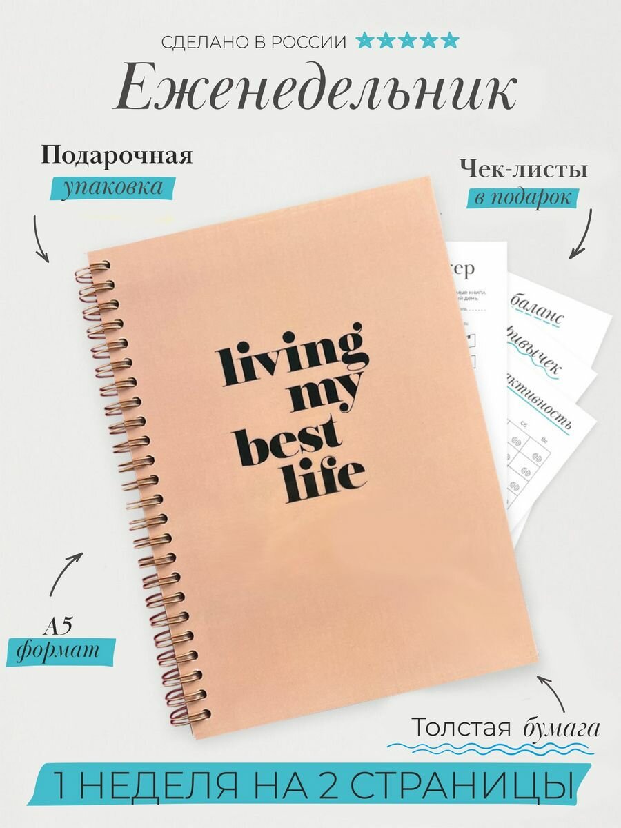 Планер Ежедневник 2024 А5 недатированный