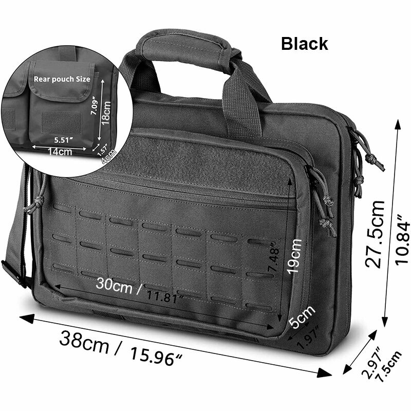 Тактический кейс для оружия из нейлона Black