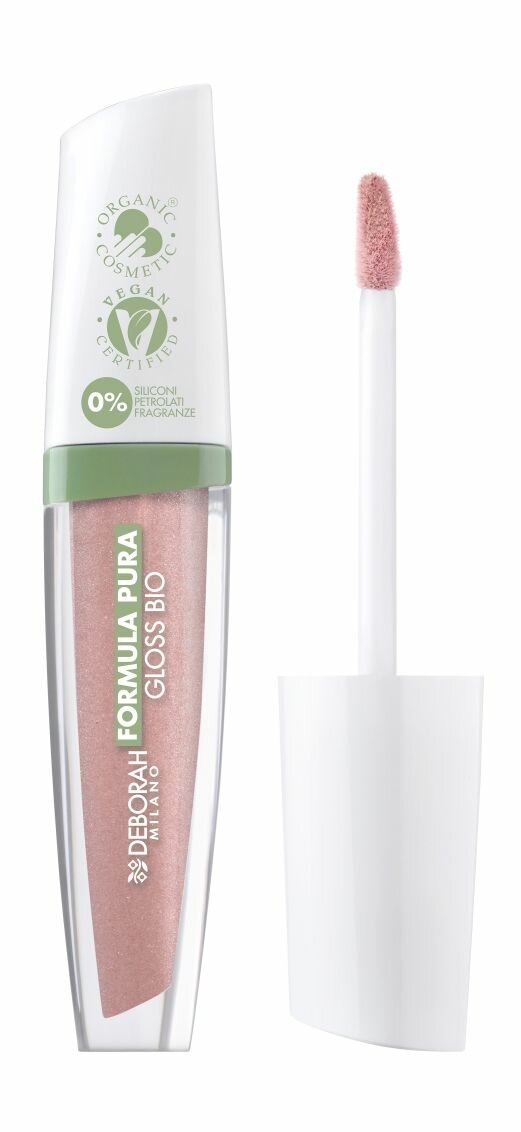 DEBORAH MILANO Блеск для губ Formula Pura Gloss Bio, 4,5 мл, 03