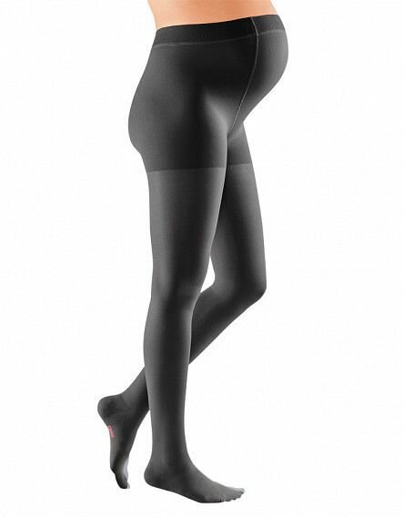 Колготки для беременных mediven plus с закрытым носком, 3 класс 414C Medi, 2, Черный, Малая