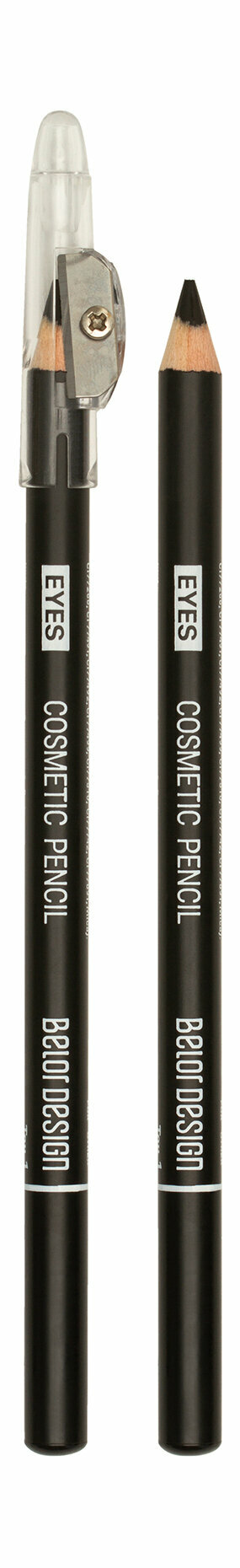 BELOR DESIGN Карандаш косметический контурный для глаз, 1,4 г, 1 Черный