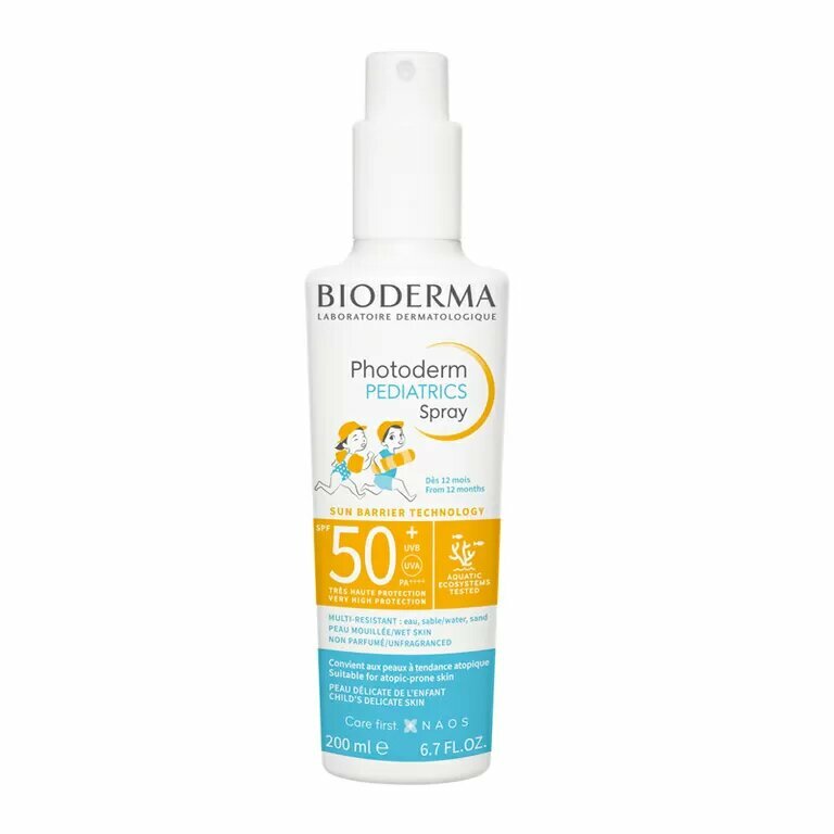 BIODERMA PEDIATRICS SPRAY Фотодерм солнцезащитный детский спрей Pediatrics SPF50+ 200 мл