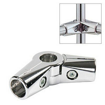 Держатель двойной поворотный усиленный для труб в 4-х направлениях, хром- 2 шт.