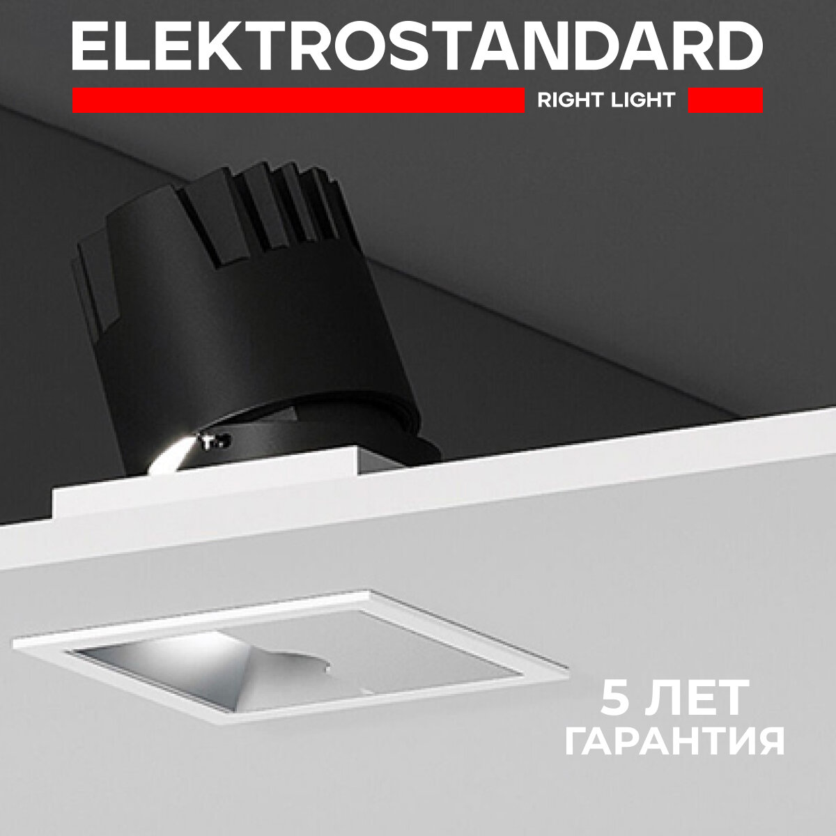 Встраиваемый точечный светодиодный светильник Elektrostandard Inline 25091/LED, 10 Вт, 4000K, цвет белый/хром