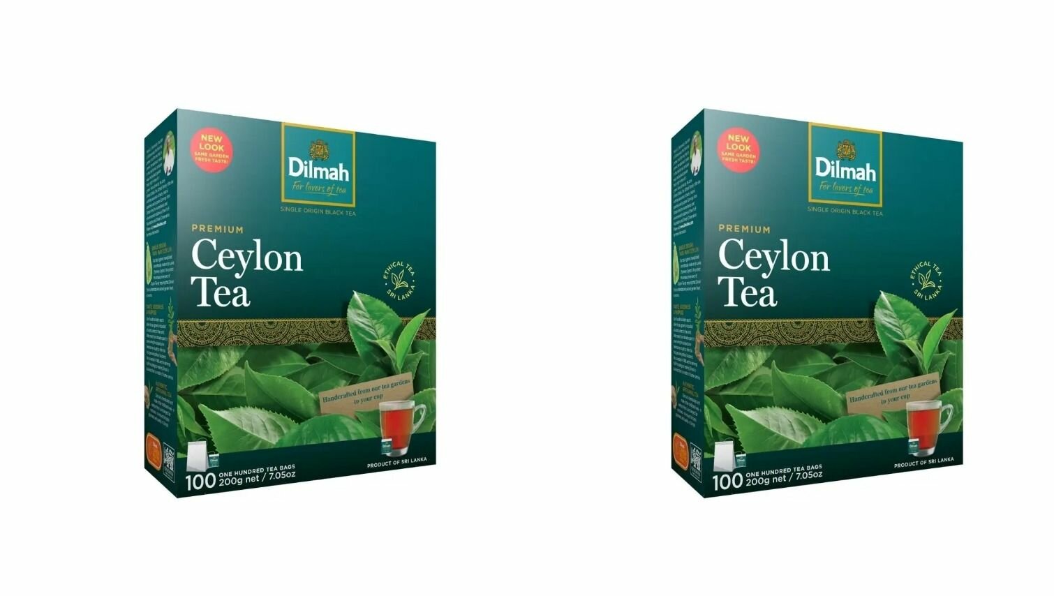 Dilmah Чай черный, 100 пакетиков, 2 шт