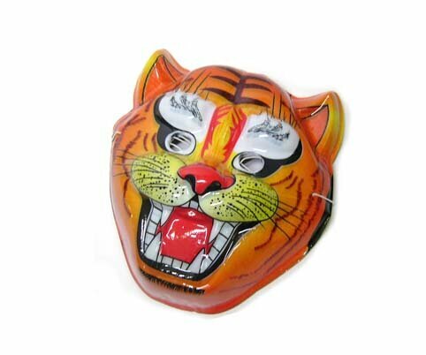 Новогодняя маска BU-176 "Тигр" пвх на резинке