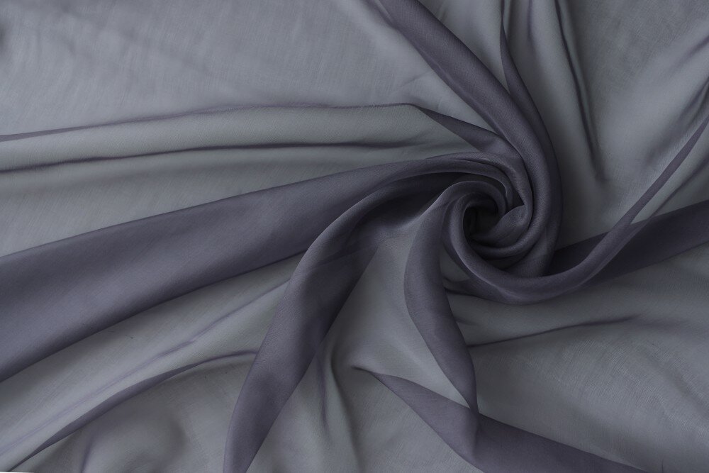 Ткань шифон цвет сиреневой дымки, ширина 1.45 м, плотность 17 г/м2