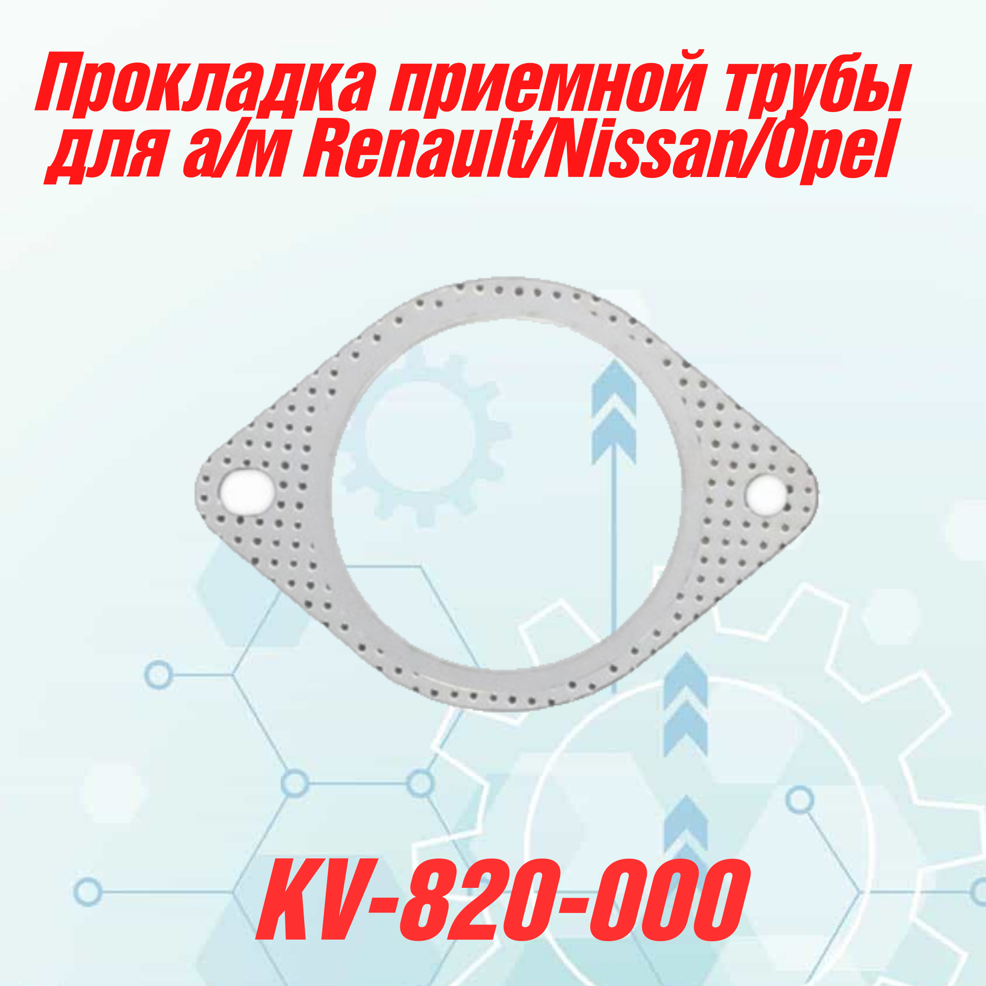 Прокладка приемной трубы для автомобиля Renault/Nissan/Opel