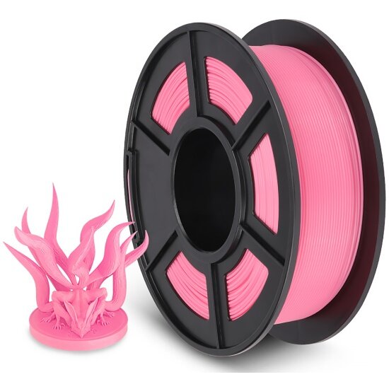 Пластик NV Print PLA+ Pink для 3D печати диаметр 1.75мм длина 330 метров масса 1 кг