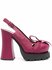 Туфли MOSCHINO 130mm leather slingback pumps, размер 37, purple