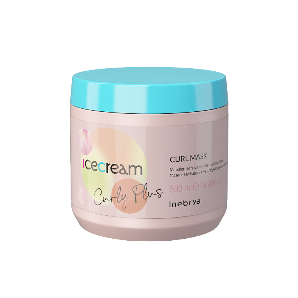 Маска увлажняющая с экстрактом моринги для вьющихся волос Inebrya Ice Cream Curly Plus, 500 мл