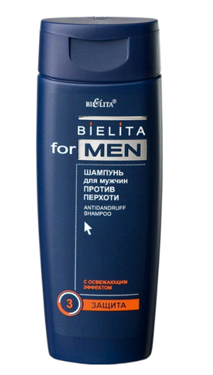 Bielita Bielita For Men Шампунь для мужчин "против перхоти" с освежающим эффектом 250 мл. №3 защита