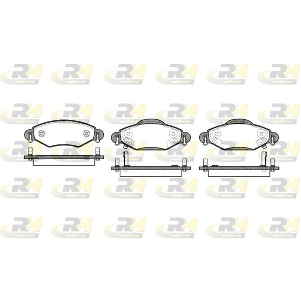 Колодки тормозные передние дисковые комплект Toyota Peugeot, ROADHOUSE 2978.02 (1 шт.)