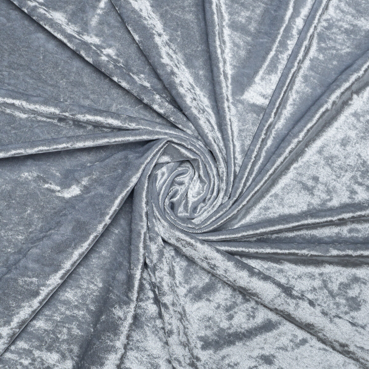 Бархат, ткань для шитья, 100х140 см, серый цвет